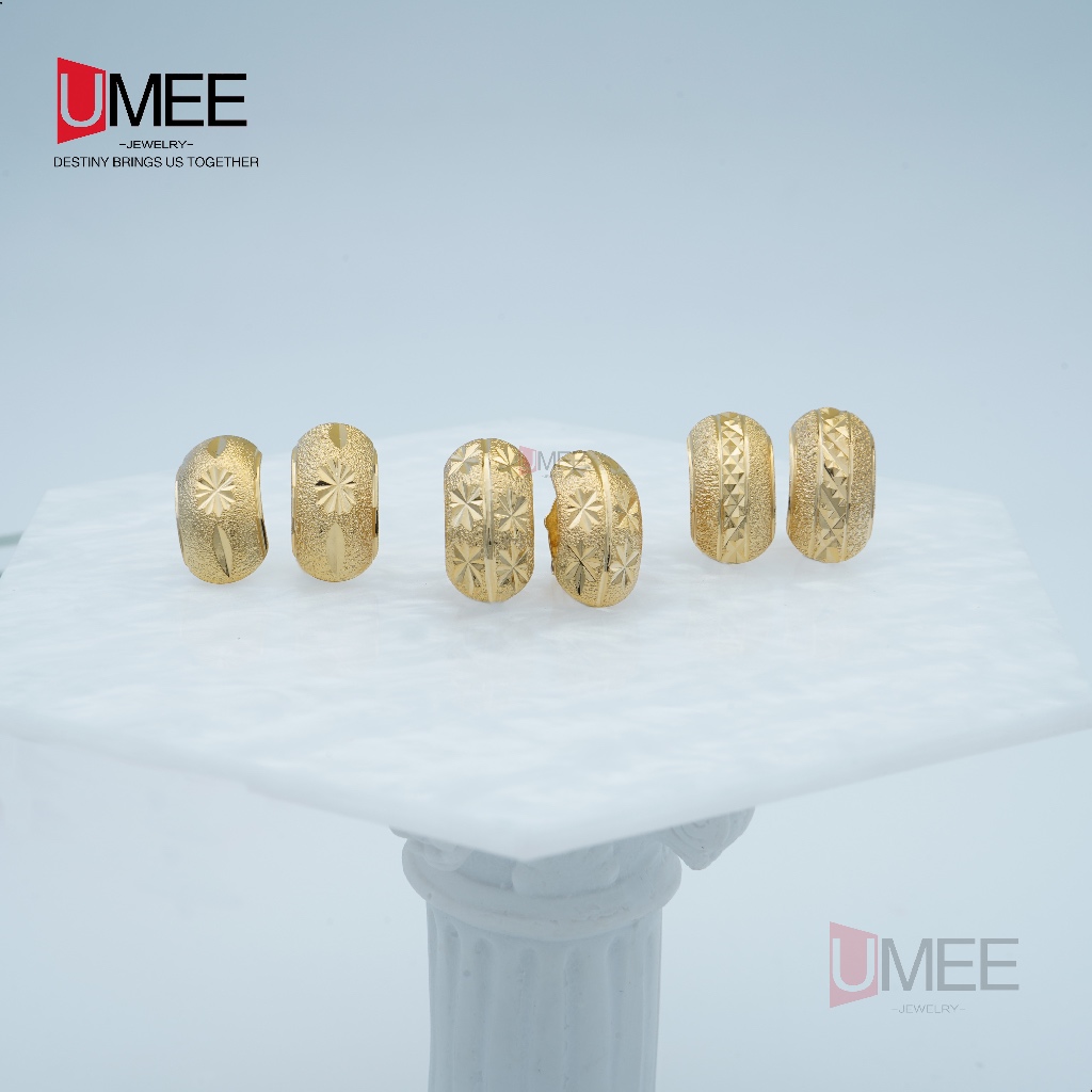UMee 18k Gold Plated Stud Earrings Jewelry Accessories For Women ...