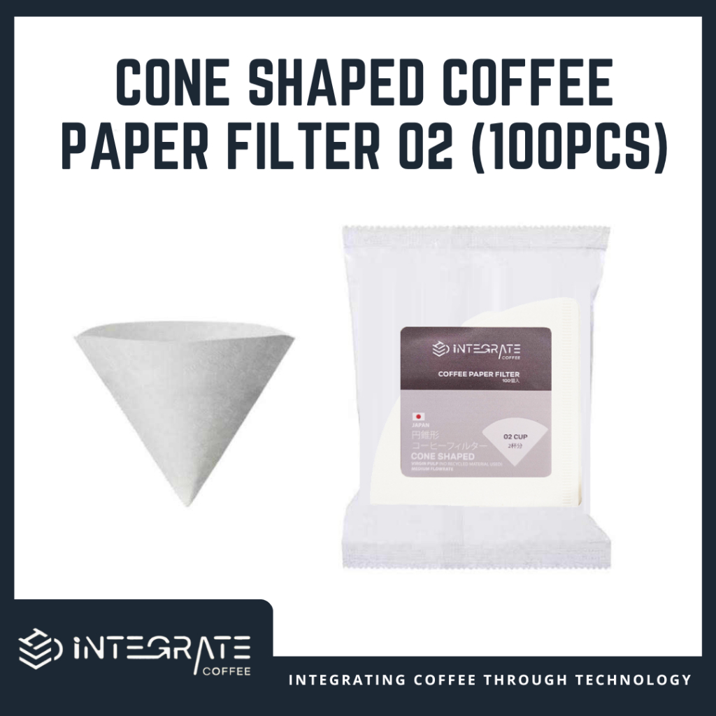 Coffee Paper Filter 02 | Cone Shaped Filter 100PCS | Shopee Philippines
