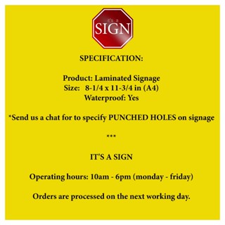 Bawal Utang Tindahan Sign - Laminated Signage Labels - A4 Size | Shopee ...