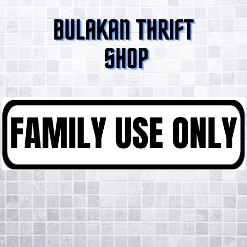 Family Use Only Black 3x11 inches for ebike and tricycle | Shopee ...