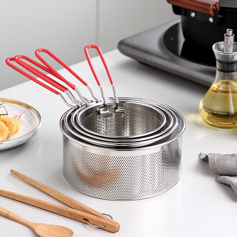 Dailyhome Deep Fry Basket Stainless Steel Cooking Strainer Colander ...
