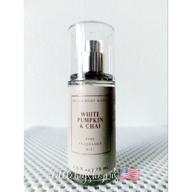 WHITE PUMPKIN & CHAI Bath & Body Works Travel Size Fragrance Mist 75ml ...