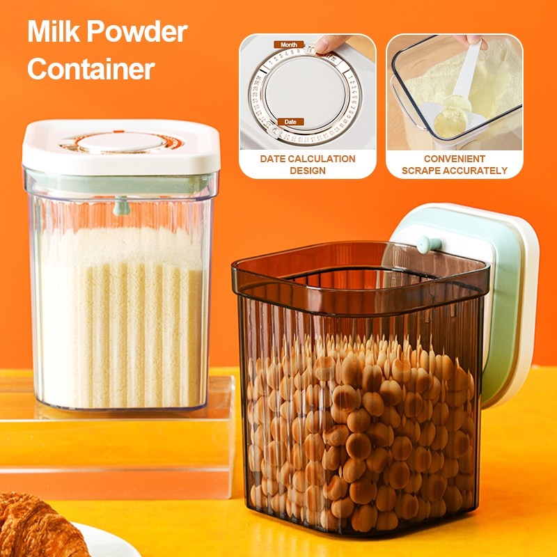 1200ml Baby Milk Powder Box Portable Milk Powder Can Food Storage Box ...
