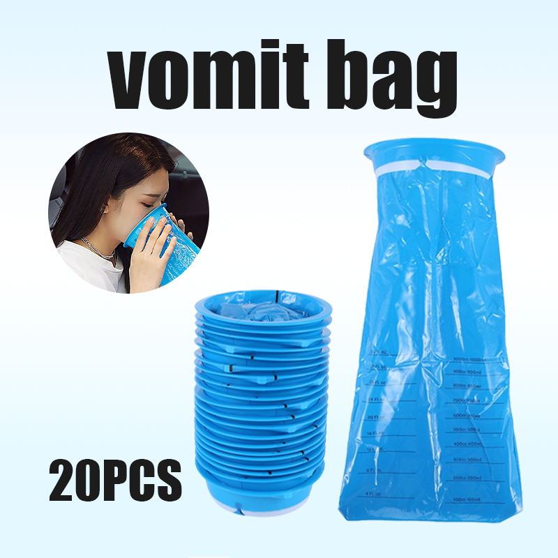 10Pcs Disposable Nausea Vomit Bag Sealable Emesis Bags For Motion ...