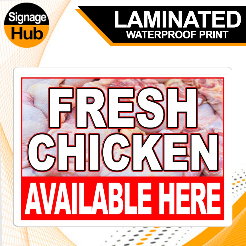 FRESH SEAFOODS | MEAT | EGGS | CHICKEN Laminated & Tarpaulin Signage ...