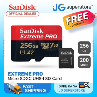 Sandisk Extreme Pro Micro SD Card 256GB UHS-I SDXC Class 10, 200mb/s ...
