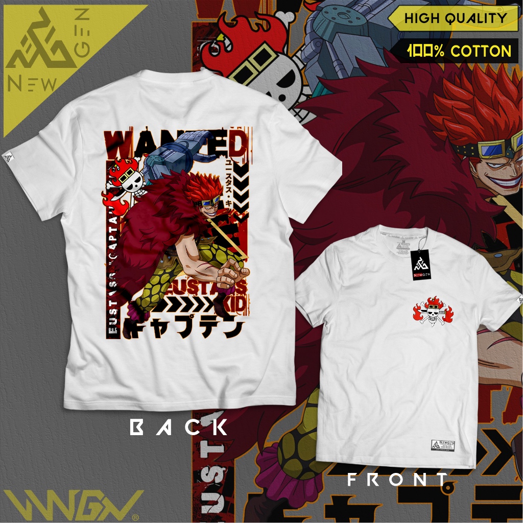 NEWGEN® CLOTHING SHIRT - " Eustass Kid " | One Piece Shirt | Pro Club ...