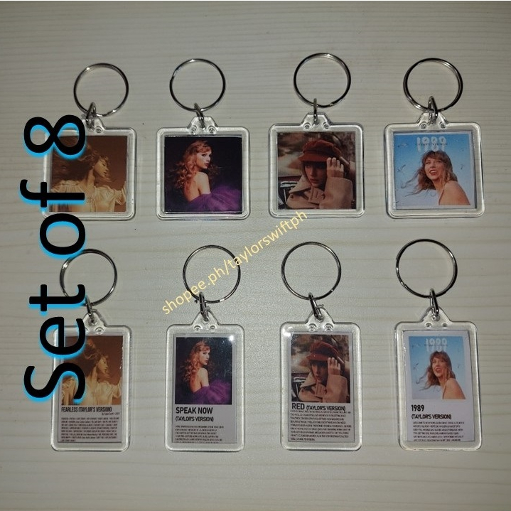 Set of 4 Taylor's Version Keychain / Taylor's Version Keychains Square ...