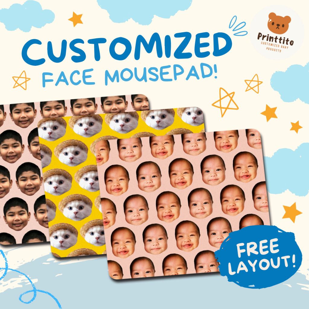 Personalized & Customized Face Pattern Mousepad | Shopee Philippines