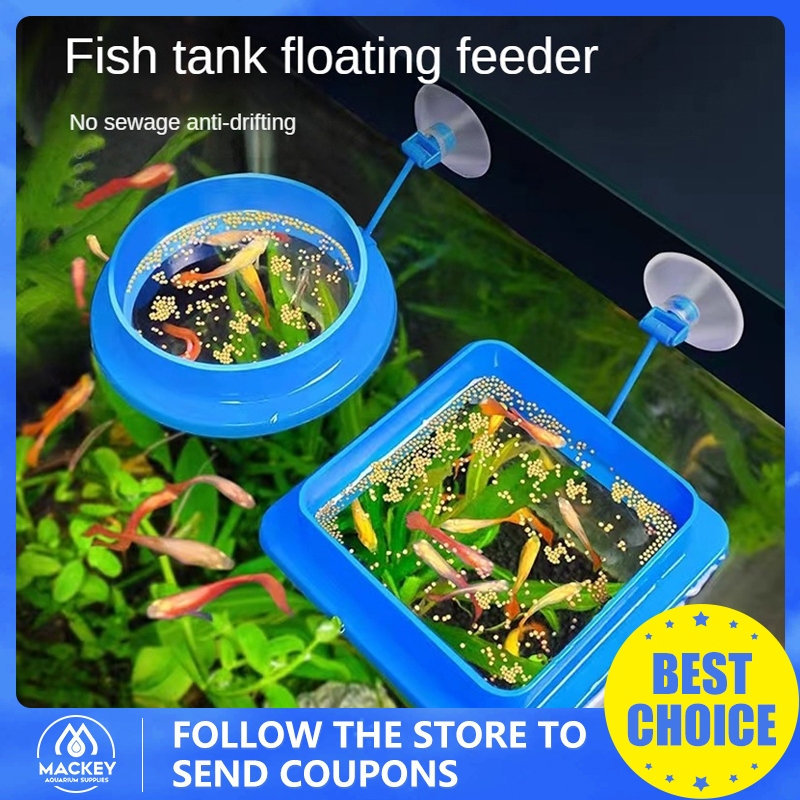 Fish Tank Feeder Small Fish Feed Feeder Aquarium Floating Feeding Ring ...