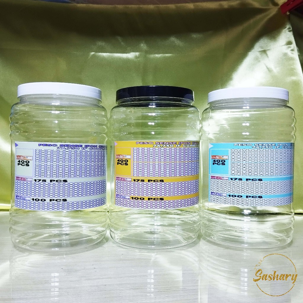 TRANSPARENT PLASTIC JAR ALKANSYA IPON CHALLENGE/PHP120 (UNIQUE DESIGN ...