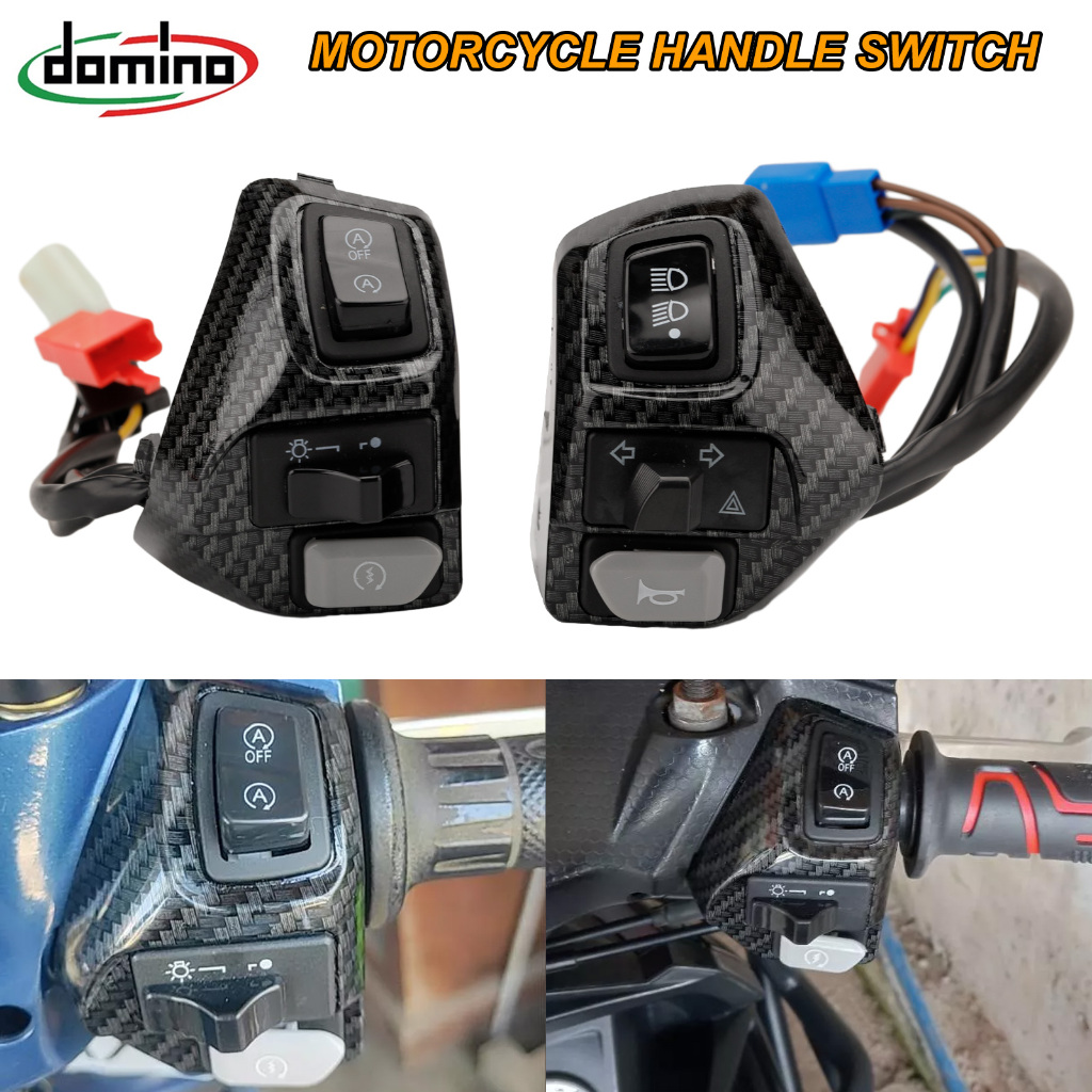 1pair Domino Handle Switch With Hazard Light Switch For Aerox / MIO ...