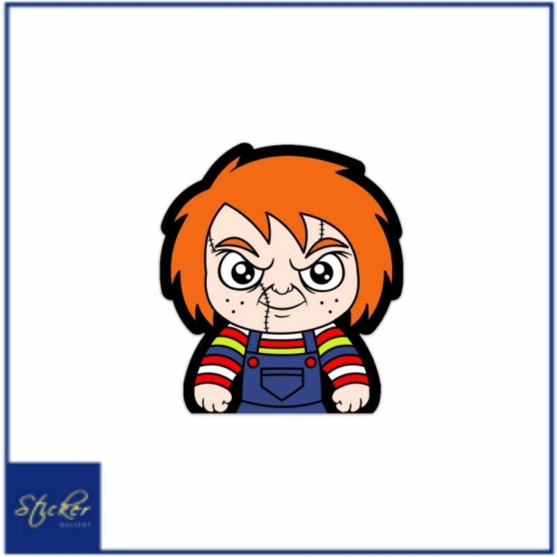 CHUCKY ANIME PEEKER WATERPROOF STICKER | Shopee Philippines