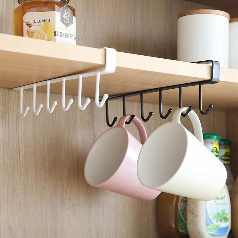 Iron Kitchen Storage Rack Hanger Holder Cup Board Hanging Hook Hanger ...