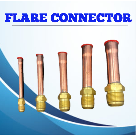 Flare Connector for Pipe Fittings Airconditioning Copper Alloy Brass ...