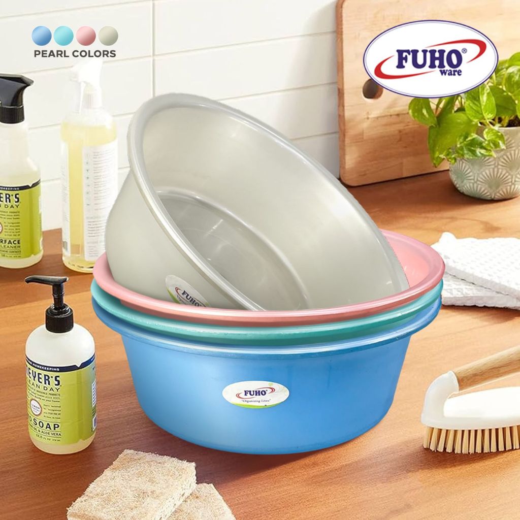6 pcs FUHO 12" Plastic Basin Laundry ware #976 | Shopee Philippines