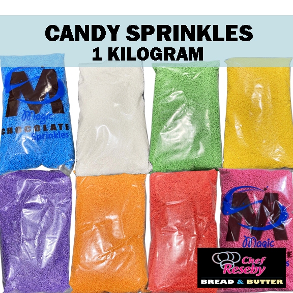 1 Kilogram Candy Sprinkles Cupcake Toppers Cookie Ice Cream Toppings ...