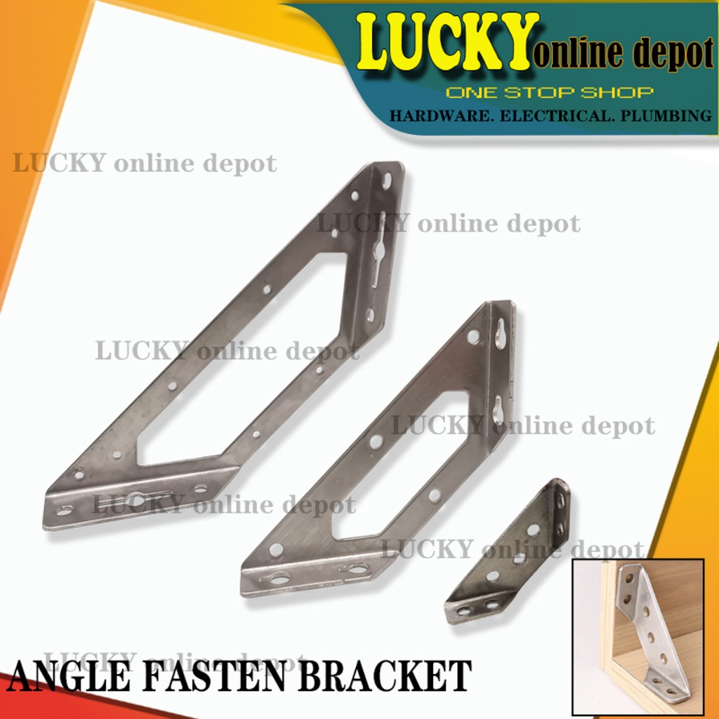 MULTI-FUNCTION STAINLESS STEEL ANGLE FASTEN CORNER BRACKET ( PER PAIR ...
