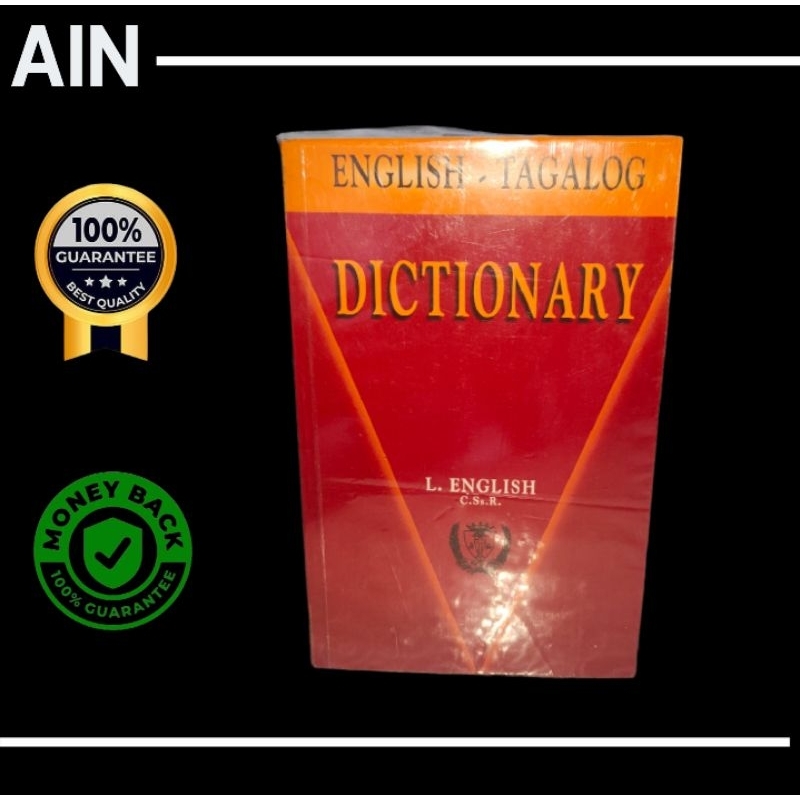 English-Tagalog Dictionary L. English | Shopee Philippines