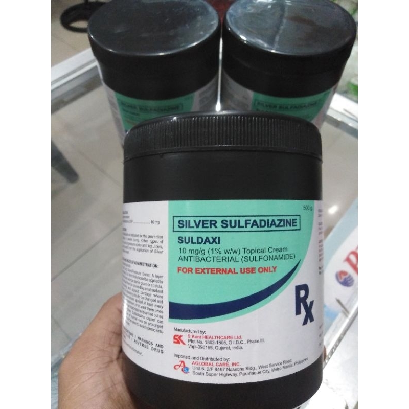 Silver Sulfadiazine(Suldaxi) 500g | Shopee Philippines