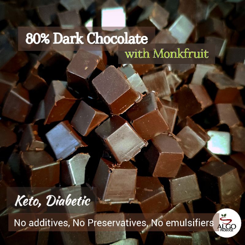 80% Dark Chocolate with Monkfruit 1/4kg by Algo Produce Davao City ...