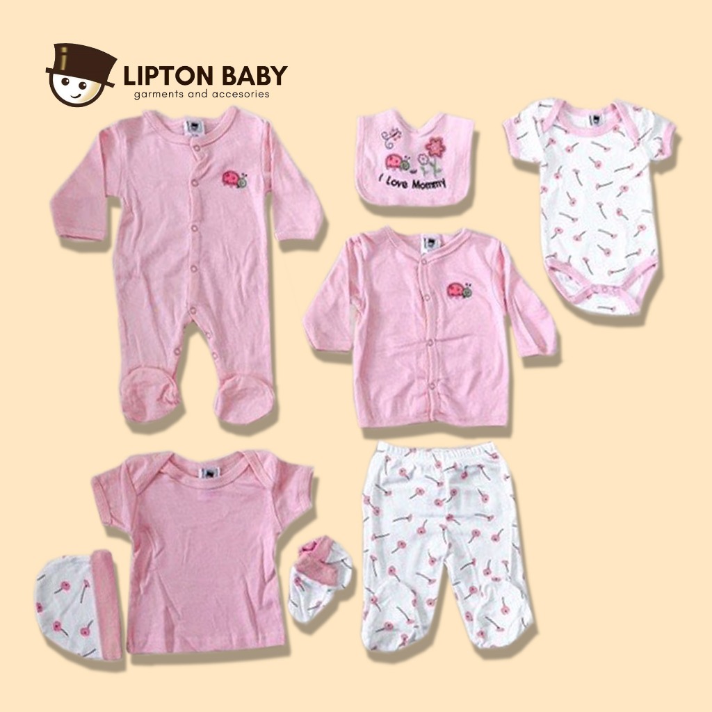 Lipton Baby 8-Piece Newborn Set: I Love Mommy Design | Shopee Philippines