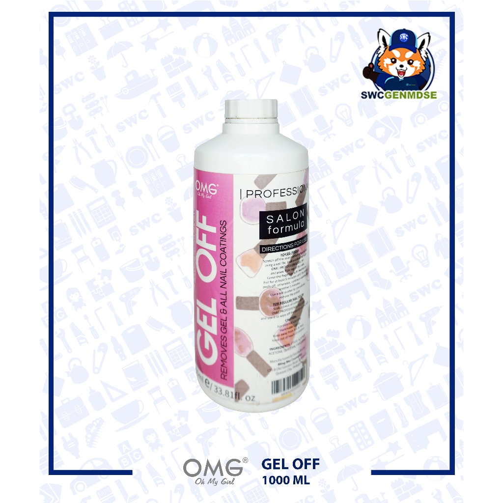 OMG Professional Nail Gel Off | Nail Gel Cleanse | Salon Formula 1L ...