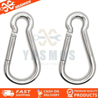 Heavy duty Carabiner Clip Spring-Snap Hook D-Ring 4mm 5mm 6mm 7mm ...