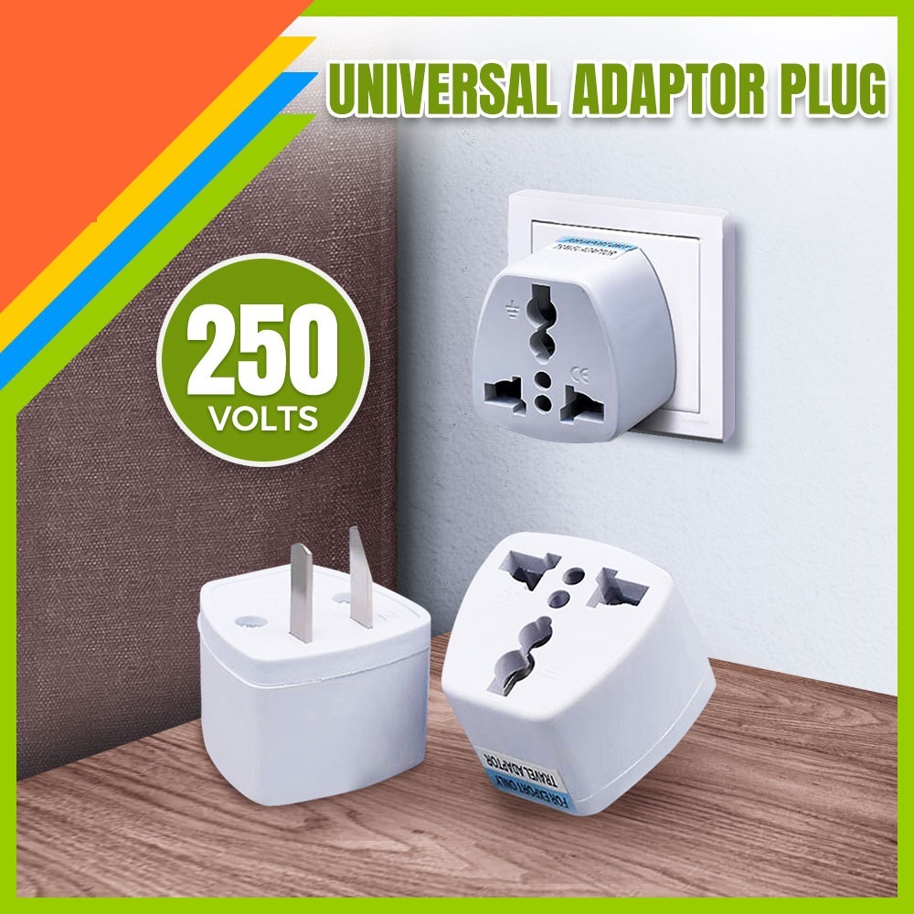NEW 250V Universal 3 Pin AC Travel Power Conversion Adaptor Plug for ...