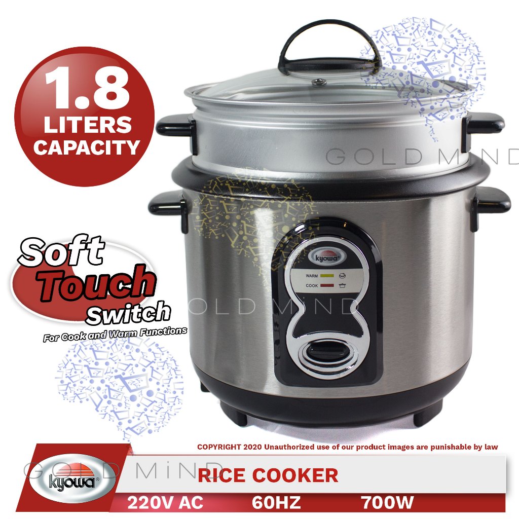 Kyowa Rice Cooker 1.8L Rice Cooker Non-Stick Pot 700W | Shopee Philippines