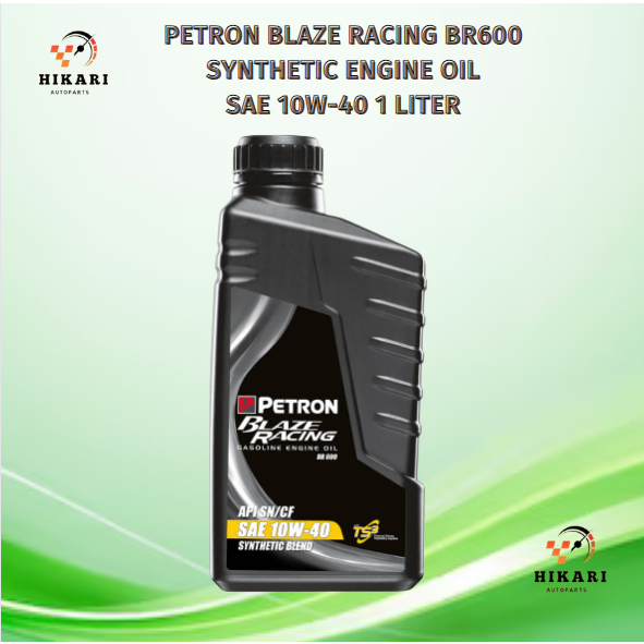 Petron Blaze Racing BR600 Synthetic Blend Gasoline Engine Oil 1Liter ...