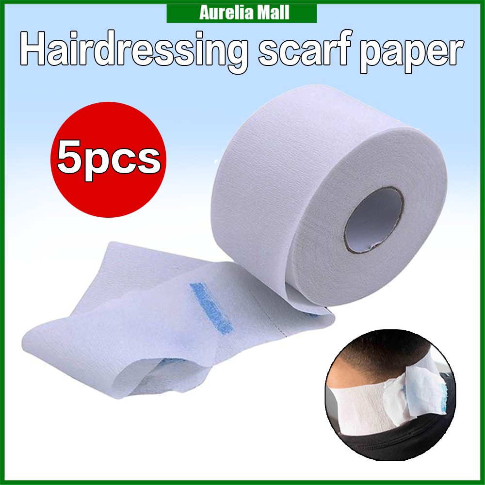 5PCS Neck PaperNeck Tissue For Barbers Or Salon barbers (White ...