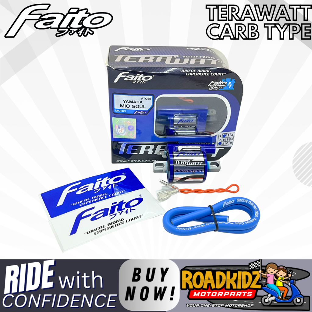 FAITO IGNITION COIL 7400 TERAWATT UNIVERSAL F.I CARB TYPE NMAX,RAIDER ...