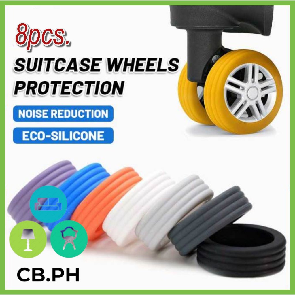 CB.PH 8PCS/Set Suitcase Wheels Protection Travel Luggage Caster ...