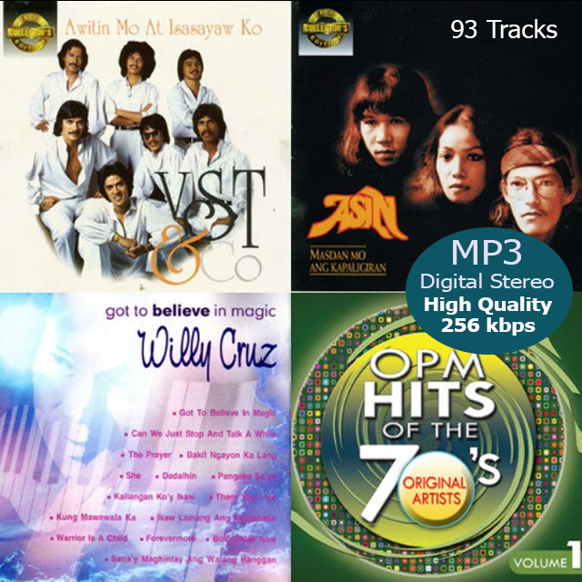 70's OPM HITS 93Tracks 256kbps Mp3 music CD | Shopee Philippines