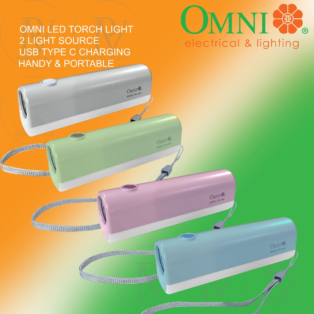 Omni LED Torch & Flash Light Portable RFL-200 | Shopee Philippines