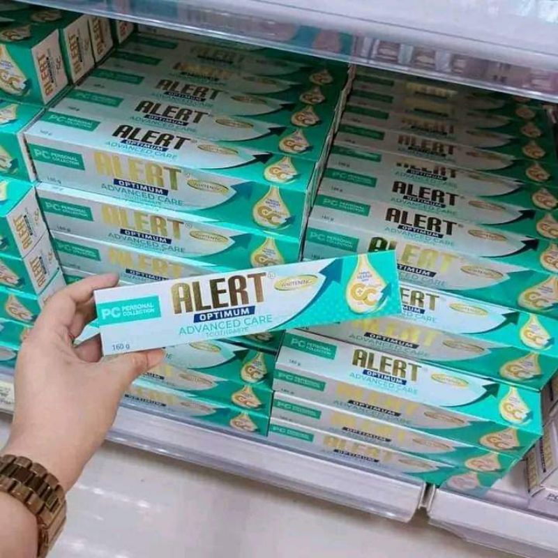 personal collection ALERT OPTIMUM advanced care WHITENING toothpaste ...