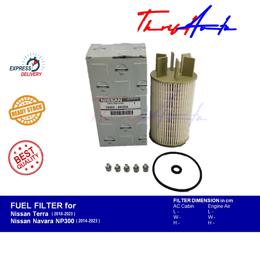 Fuel Filter for Nissan Terra (2018 - 2023) and Nissan Navara NP300 ...