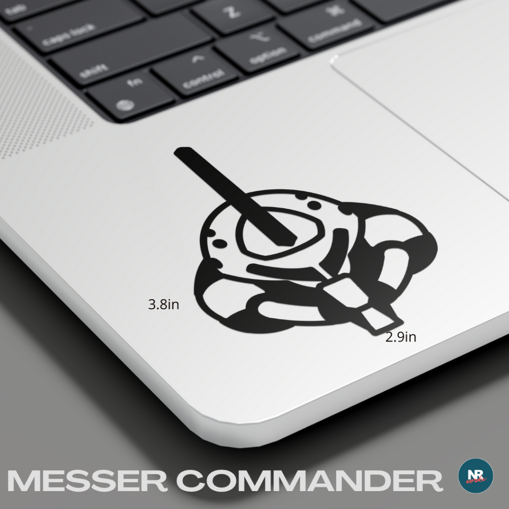 Messer Commander Gundam Head Gunpla Vinyl Decal Mobile Suit Waterproof ...