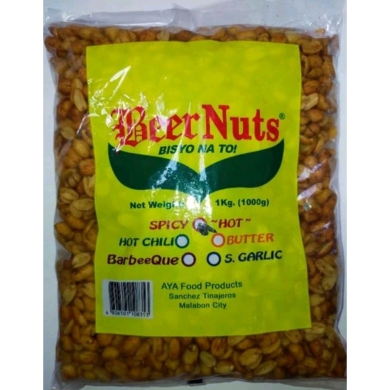 Skinless Flavored Nuts Garlic and Spicy 1kg | Shopee Philippines