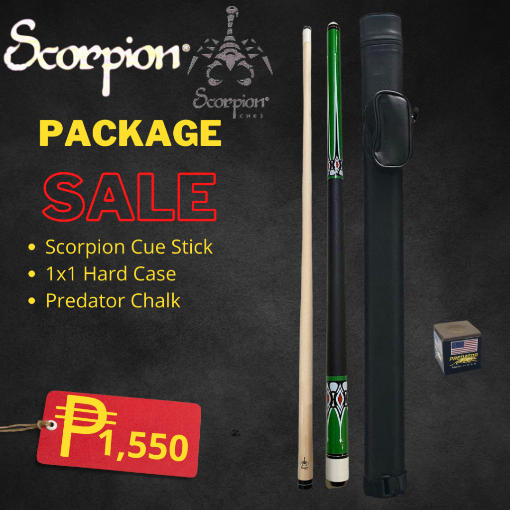 Scorpion Cue Stick w Single Hardcase / billiard accessories | Shopee ...