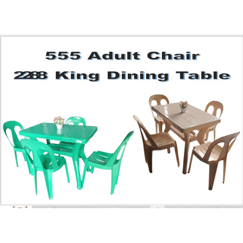 Jolly Plastic Good Quality King Dining Table with Tray Class A | Shopee ...