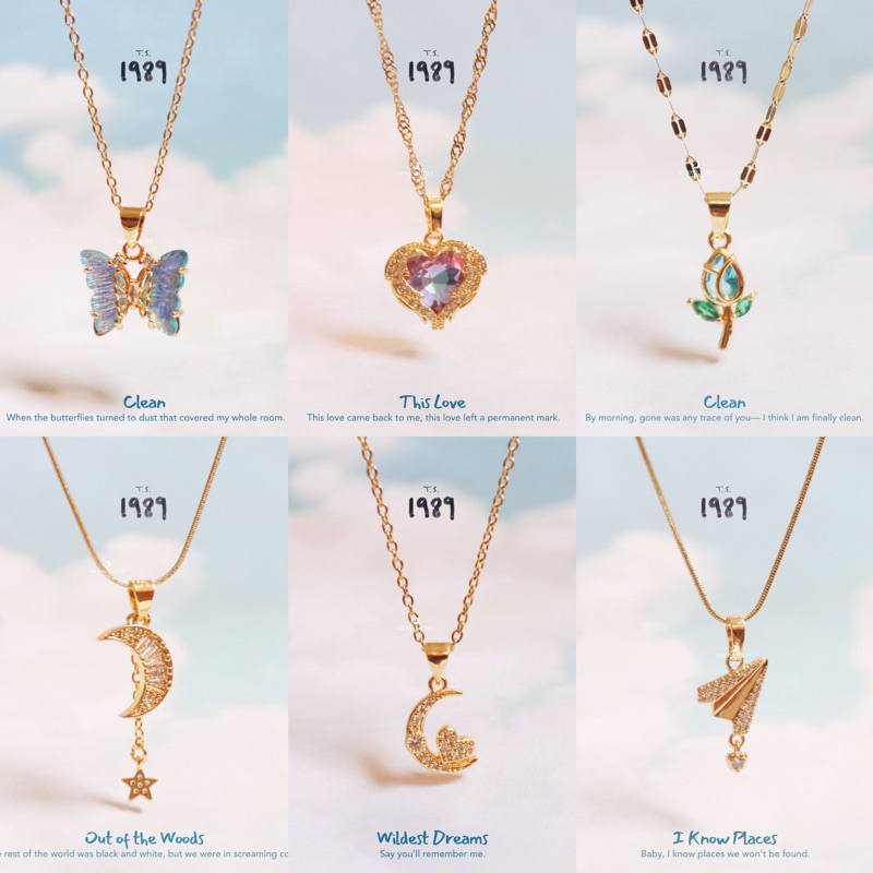 1989 Taylor Swift's Version Insipired Collection by Moonlight Jewelry ...