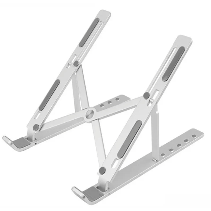 New Plastic Laptop Stand Desktop Ventilated Folding Ultra Stand White ...