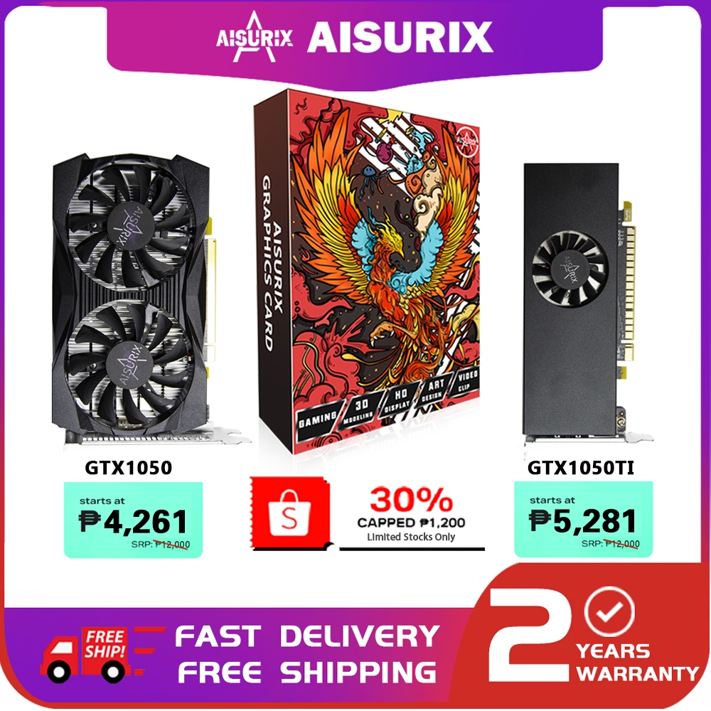 AISURIX Gtx1050Ti 4G New Graphics Card Gtx1050 4G VGA Video Card For ...
