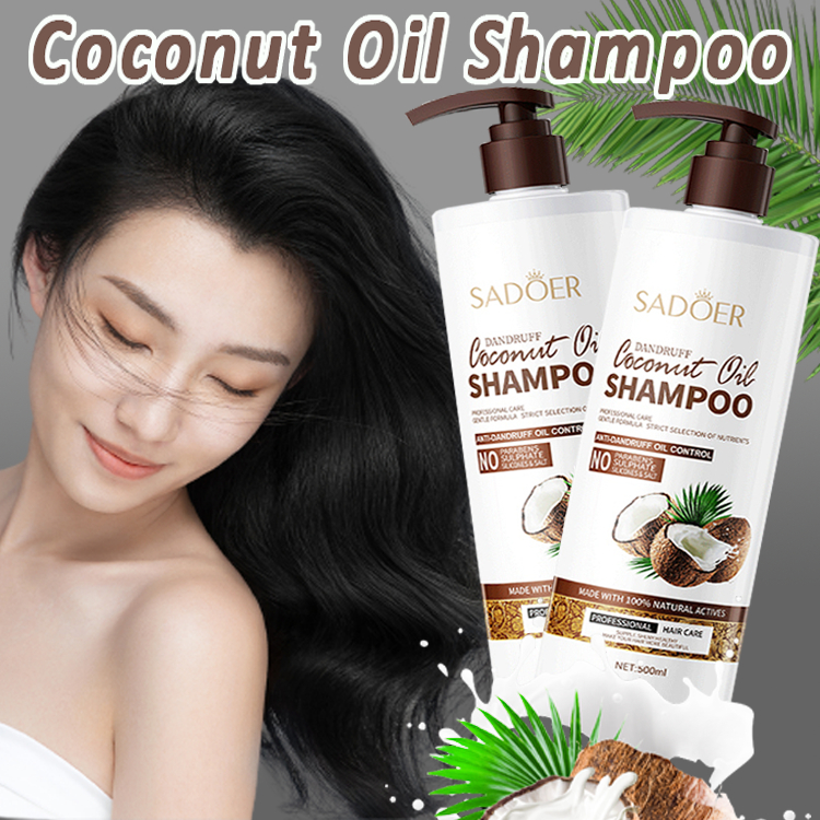 500ML Dandruff Oil Control Shampoo Coconut Oil Fragrance Shampoo Repair Smooth Itching Hair Care ...