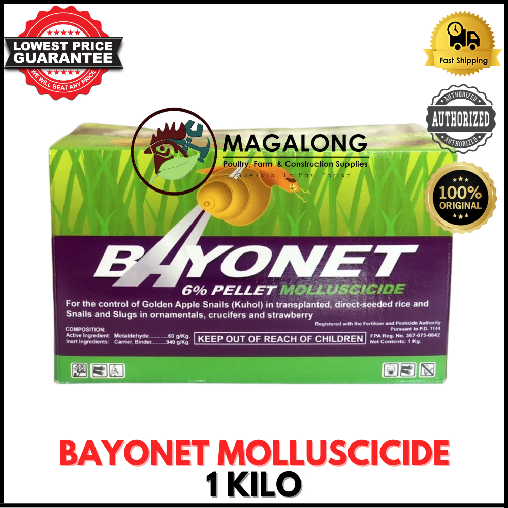 BAYONET 6% PELLET MOLLUSCICIDE - Snail Killer Like Sakuhol Snailkil ...