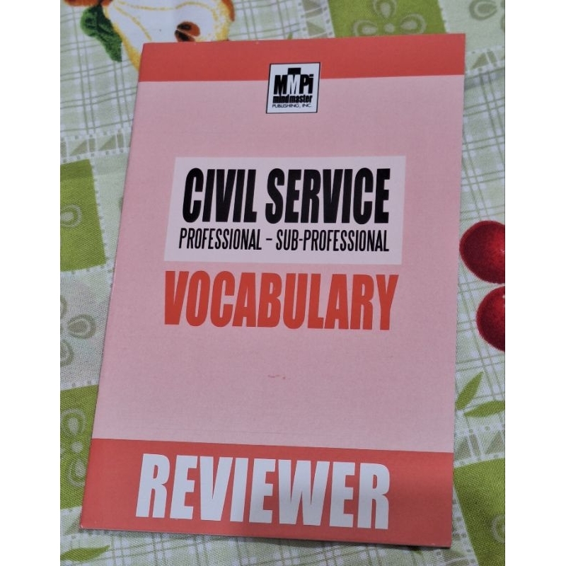CIVIL SERVICE PROFESSIONAL-SUB-PROFESSIONAL VOCABULARY REVIEWER(Mind ...