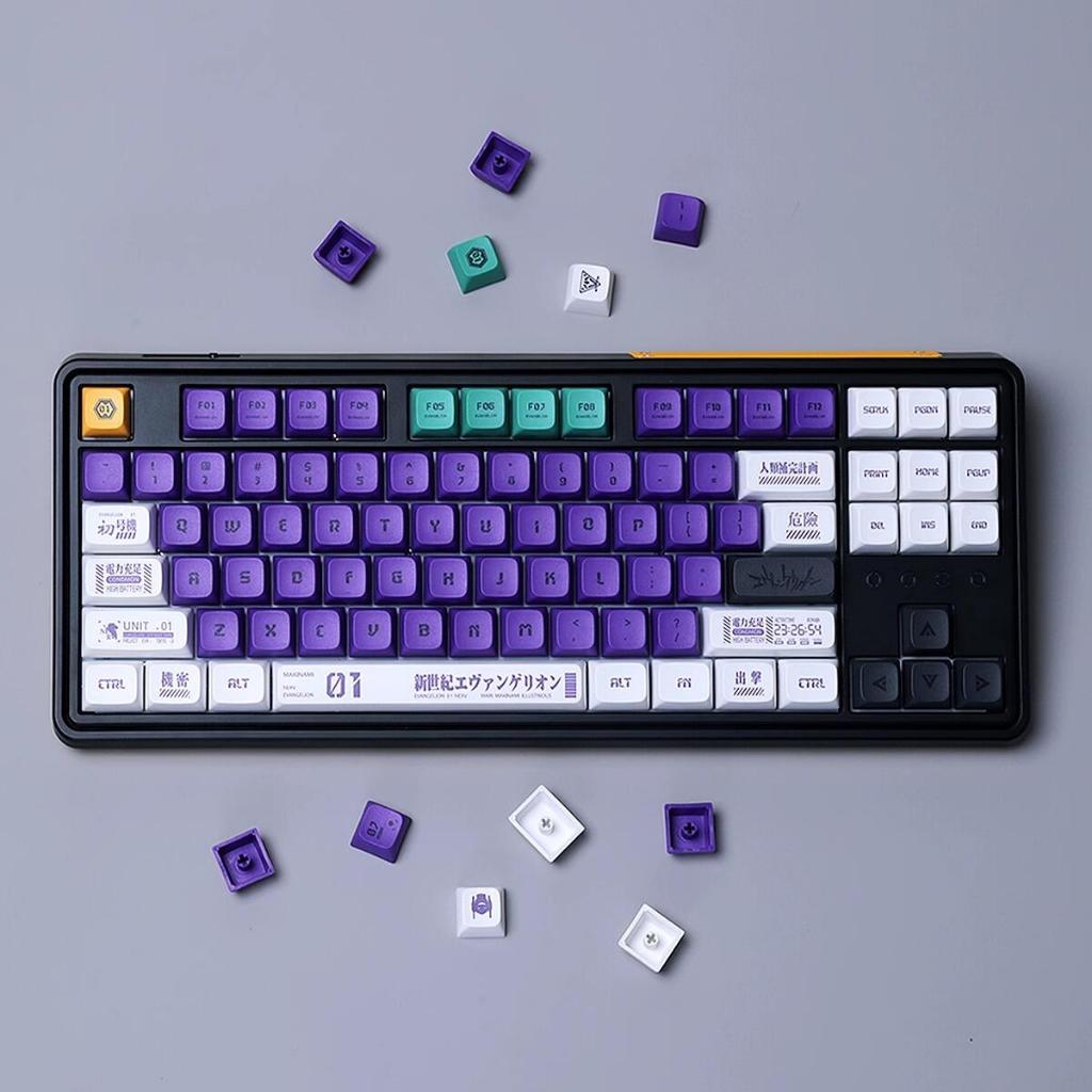 EVA-01 134 Keys PBT Dye Sublimation XDA Profile Keycaps Set for ...