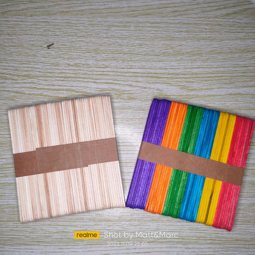 Popsicle sticks plain or multicolored educational for counting game ...